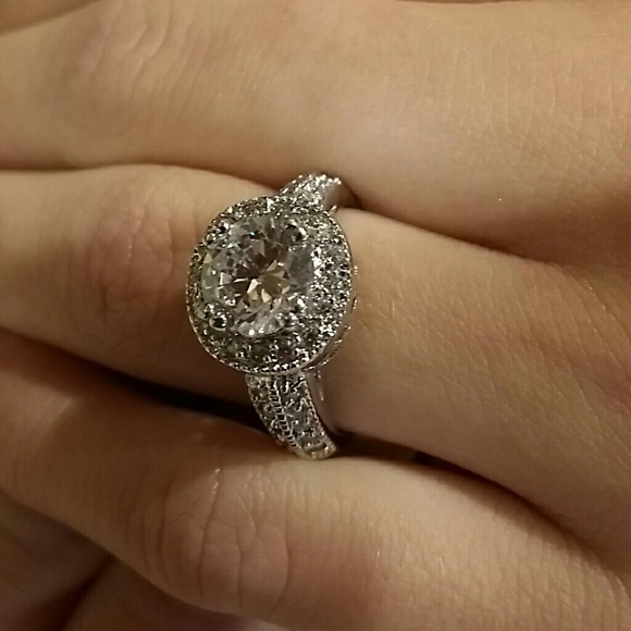 Jewelry | Silver Ring With Lots Of Bling | Poshmark
